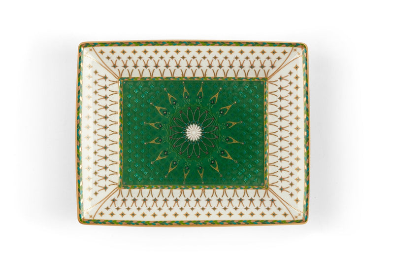 Pavone Tray - Peacock-Inspired Luxury Porcelain Tray | Protetta – PROTETTA